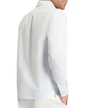 Ted Baker London Diaby Relaxed Fit Embroidered Floral Stripe Shirt