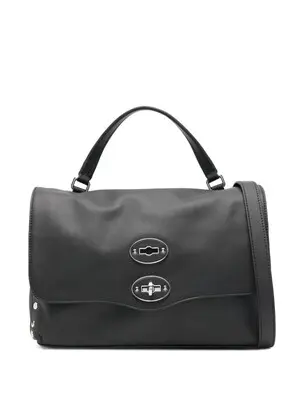 ZANELLATO Postina Saeta Small Leather Handbag - Black
