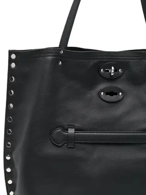 ZANELLATO A'spasso Medium Leather Handbag - Black