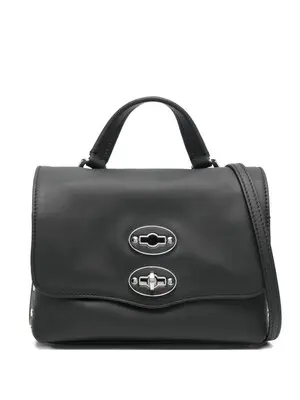 ZANELLATO Postina Saeta Baby Leather Handbag - Black