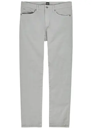 BOSS Delaware Slim-leg Stretch-cotton Jeans - Grey