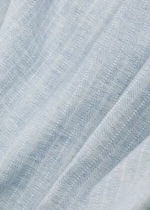 WAX LONDON Eldon Striped Cotton And Linen-blend Jacket
