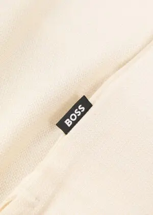 BOSS Thompson Striped-trim Piqué Cotton T-shirt
