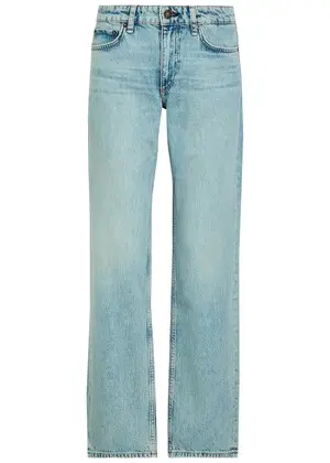 Rag & Bone Harlow Straight-leg Jeans - Light Blue