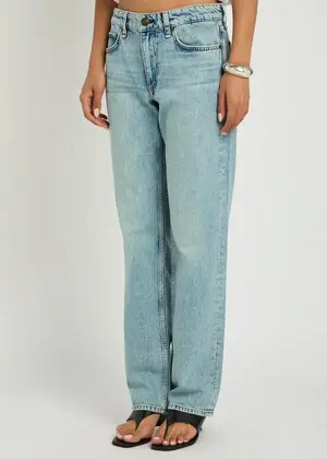 Rag & Bone Harlow Straight-leg Jeans - Light Blue