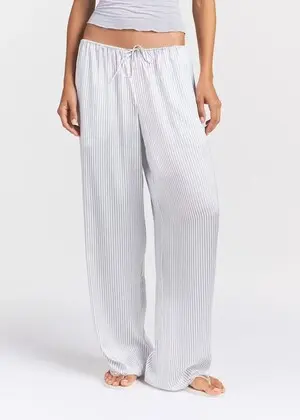 SKIMS Lace-trim Woven Shine Trousers