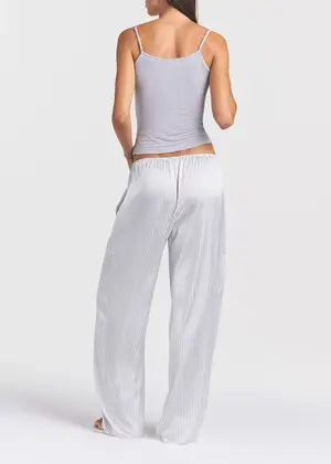 SKIMS Lace-trim Woven Shine Trousers