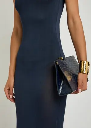 Jacquemus La Robe Nodo Pointelle-knit Maxi Dress
