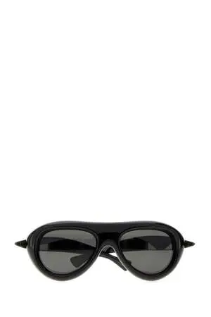 Bottega Veneta Acetate Sardine Sunglasses - Black