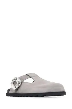 ROGER VIVIER Slidy Viv Closed T-strap Mule - Multicolor