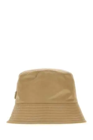 Prada Beige Nylon Bucket Hat - Brown