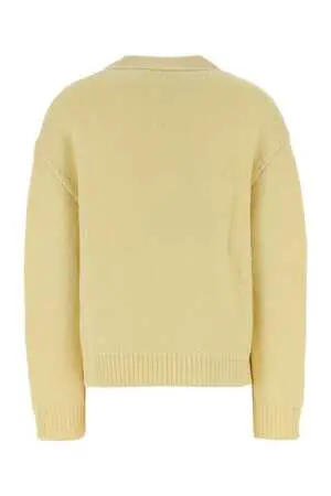 JIL SANDER Pastel Wool Blend Cardigan - Yellow