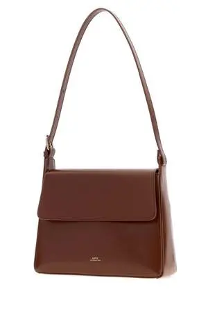 A.p.c. Leather Virginie Shoulder Bag - Brown