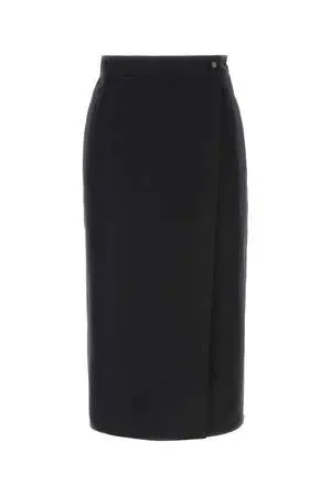 Bottega Veneta Gabardine Skirt - Black
