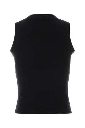 Off-White Stretch Cotton Tank Top
