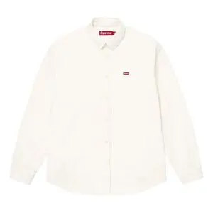 Supreme Ss26 Small Box Denim Shirt - White