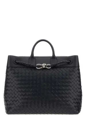 Bottega Veneta Woven Leather Travel Bag - Blue