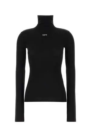 Off-White Jersey Turtleneck Top