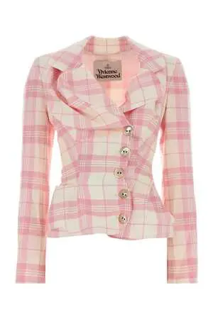 VIVIENNE WESTWOOD Embroidered Crepe Drunken Blazer - Multicolor