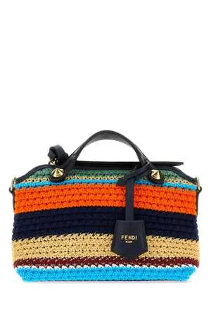 Fendi Embroidered Crochet Mini The Way Soft Handbag