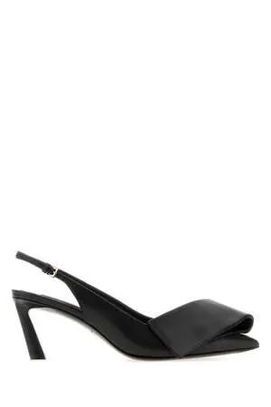 Givenchy Leather Twisted Ribbon Pumps - Black