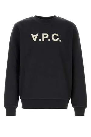 A.p.c. Stretch Cotton Sweatshirt - Black