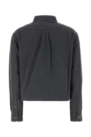 Miu Miu Dark Grey Chambray Shirt - Gray