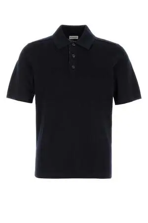 Burberry Midnight Wool Polo Shirt - Blue