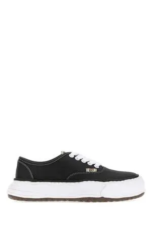 Mihara Yasuhiro Leather Baker Sneakers - Black