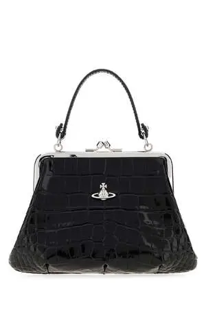 VIVIENNE WESTWOOD Leather Granny Handbag - Black