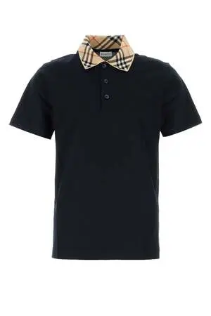 Burberry Slate Piquet Polo Shirt - Black