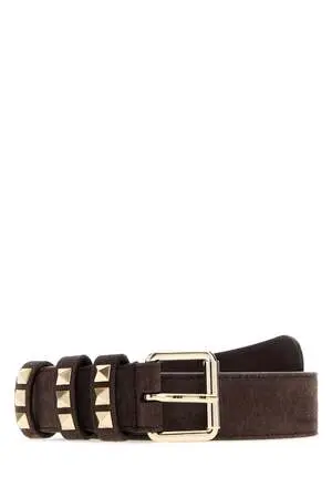 Valentino Garavani Rockstud Belt - Brown