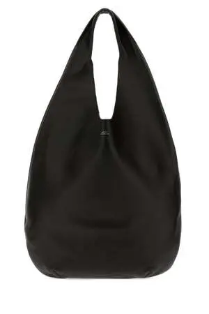 A.p.c. Leather Le Neige Shoulder Bag - Black