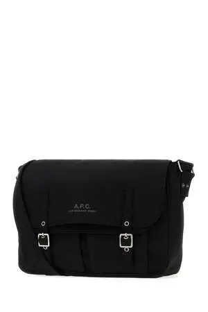 A.p.c. Canvas Messenger Bag - Black