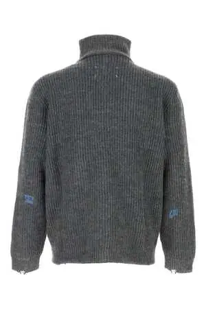 MAISON MARGIELA Grey Wool Blend Sweater