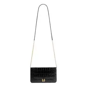 Balenciaga Hourglass Phone Pouch - Black