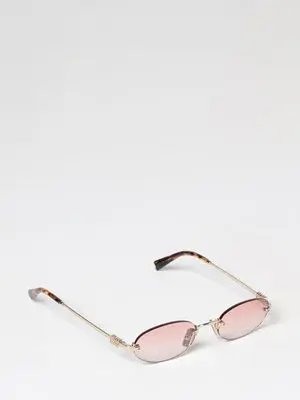 Miu Miu Oval Sunglasses - Gold