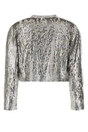 Dsquared2 Embellished Wool Cardigan - Silver