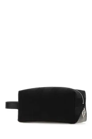 Fendi Canvas Beauty Case - Black