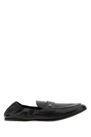 Dolce & Gabbana Leather Loafers - Black