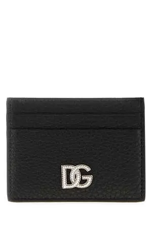 Dolce & Gabbana Leather Card Holder - Black
