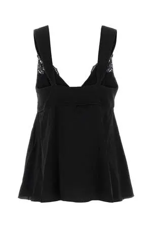 Chloé Crepe Draped Top
