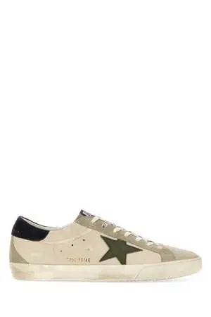 GOLDEN GOOSE Leather And Suede Super-star Sneakers - Multicolor
