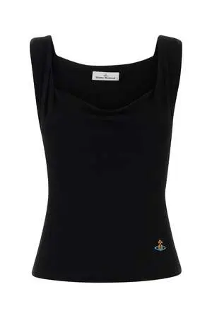 VIVIENNE WESTWOOD Stretch Viscose Anna Top - Black