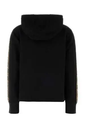 Burberry Cotton Sweatshirt With Icon Stripe Detail