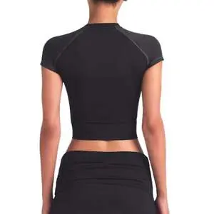 Nike X Skims Matte Shine Mix Short-sleeve Crop Top