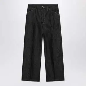 LEMAIRE Slate-colored Jeans With Studs - Blue