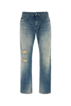 Dolce & Gabbana Distressed Denim Jeans - Blue