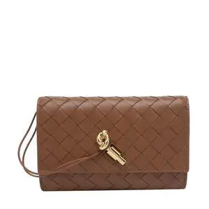 Bottega Veneta Andiamo Clutch In Nappa Leather - Brown