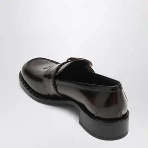 Prada Brushed Leather Moccasins